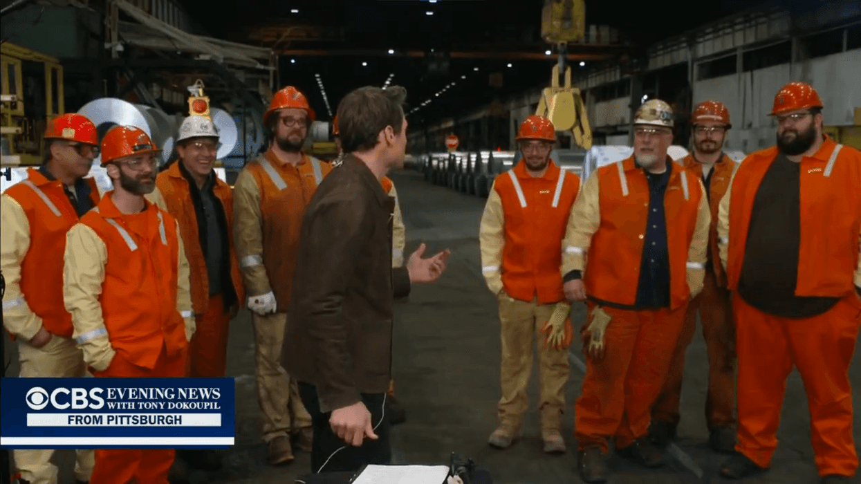 CBS News anchor torched after complaining about hard job to steelworkers