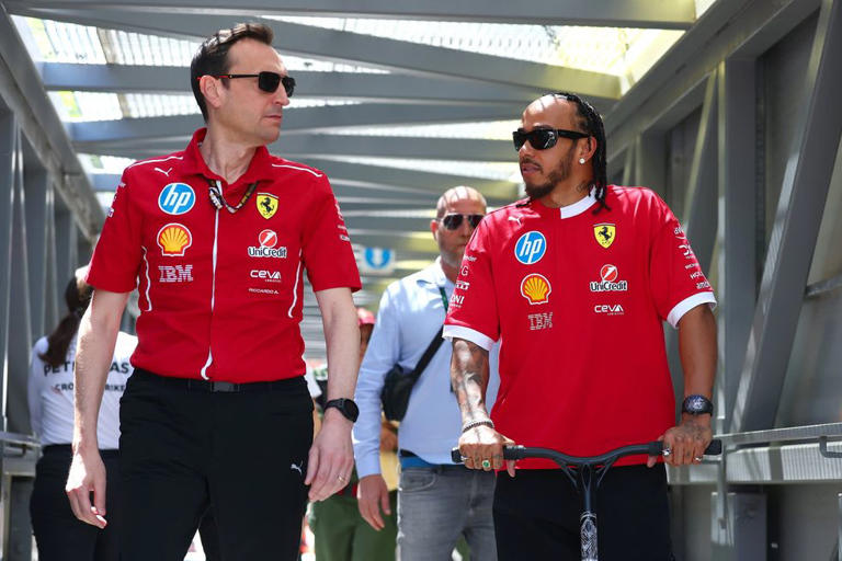 Lewis Hamilton splits from Ferrari member after public spat as driver's ...