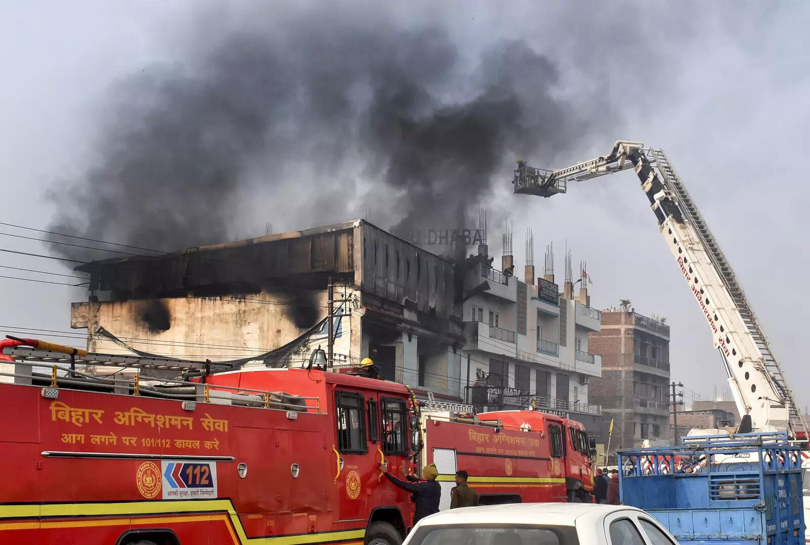 Fire breaks out in plastic warehouse, none injured