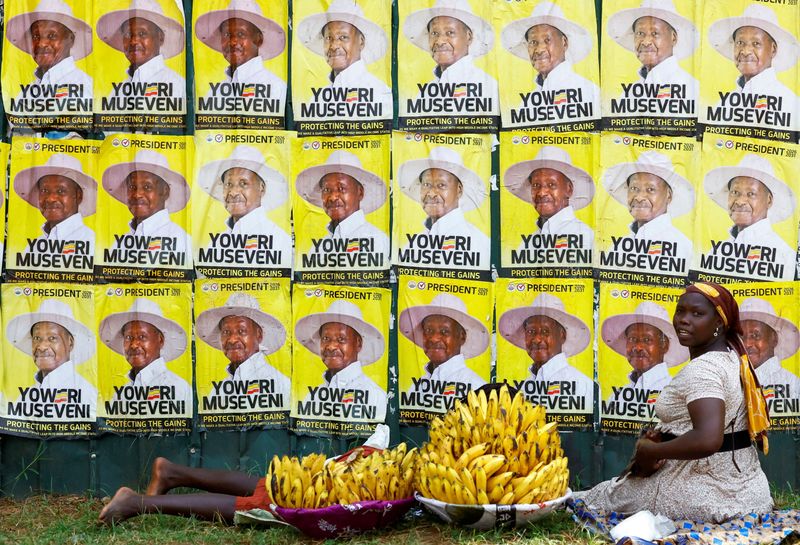 Uganda's Museveni wins re-election, opposition leader at large
