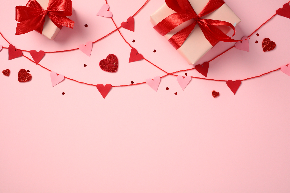 You Can Make This Valentine’s Day Bow Banner With Table Cloths