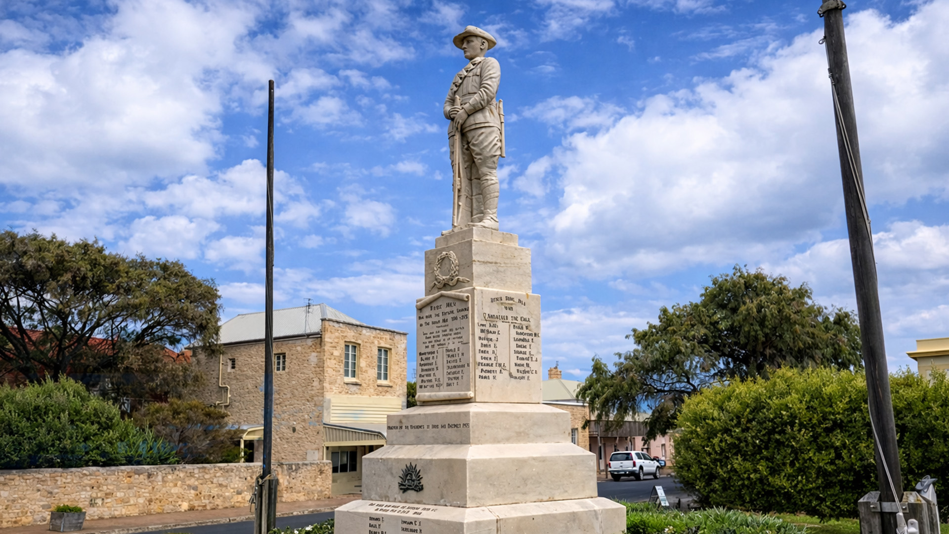 The soldier who never left town