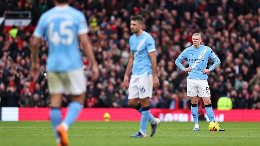 Man City player ratings vs. Man Utd: Title hopefuls battered in derby ...
