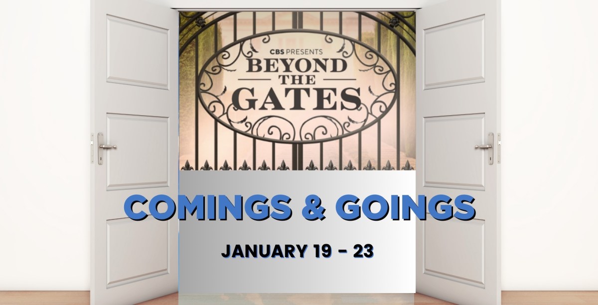 Beyond the gates comings & goings January 19-23: Greg Vaughan’s Dr ...