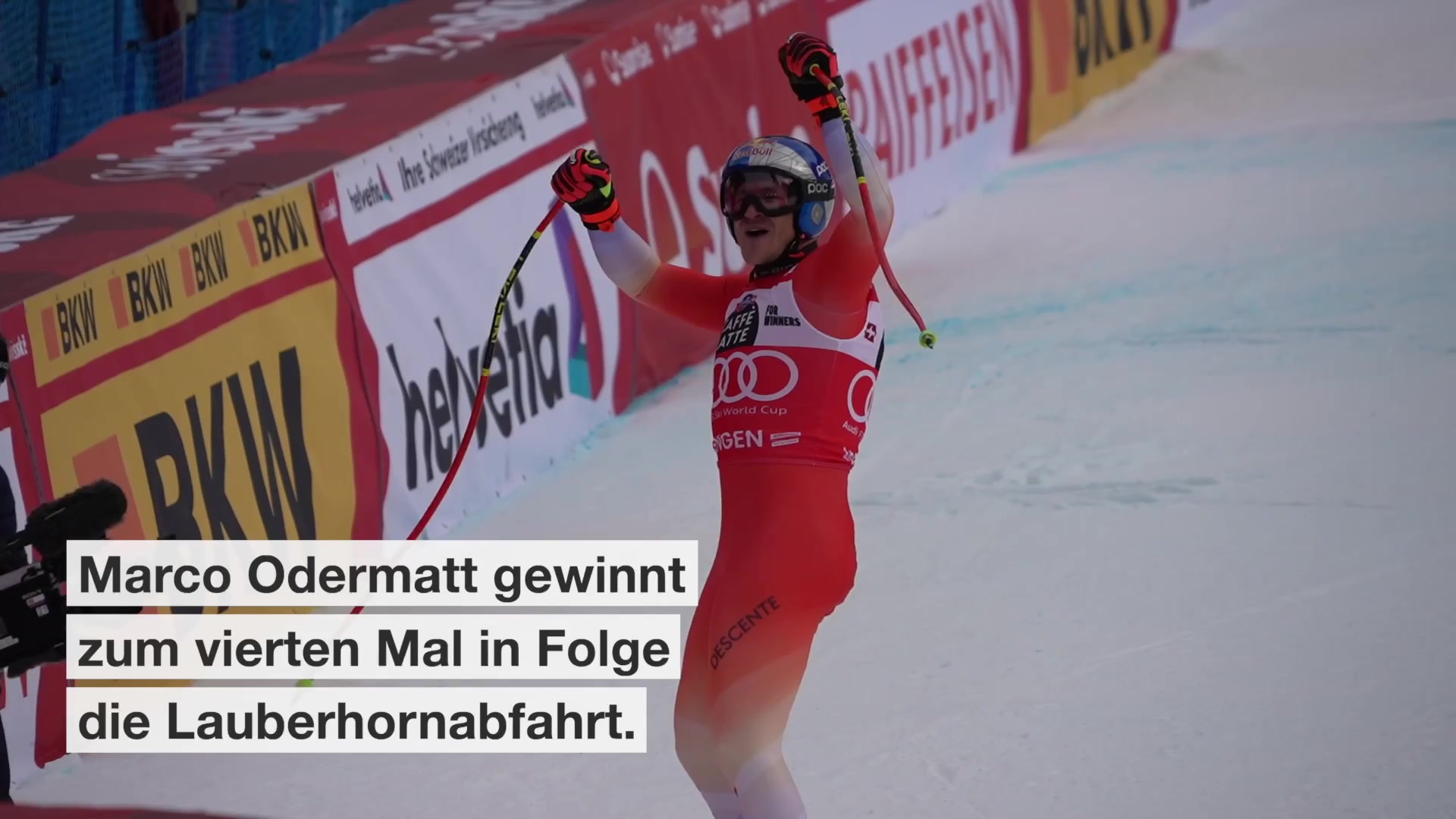 Odermatt mit dem vierten Streich in der Lauberhornabfahrt