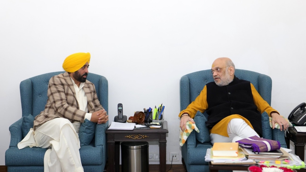 Punjab CM Bhagwant Mann meets Amit Shah; raises border fencing, Seeds ...