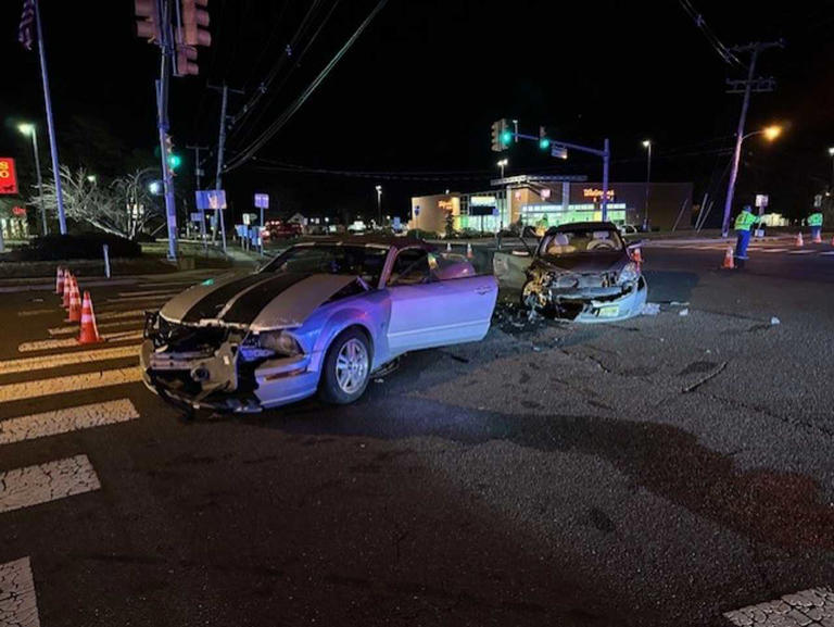 Elderly driver airlifted after turning into oncoming Ford Mustang in ...