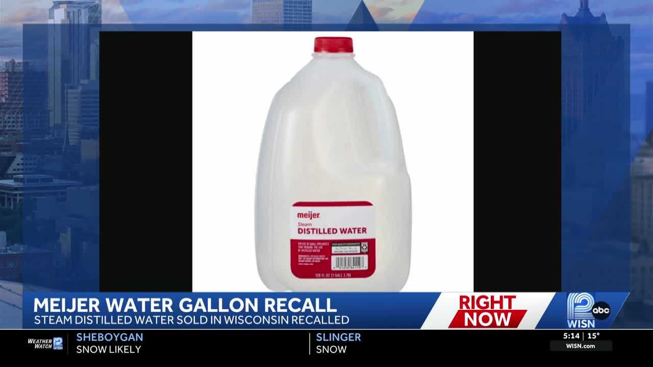 Recall issued for distilled water sold at Meijer locations in Wisconsin