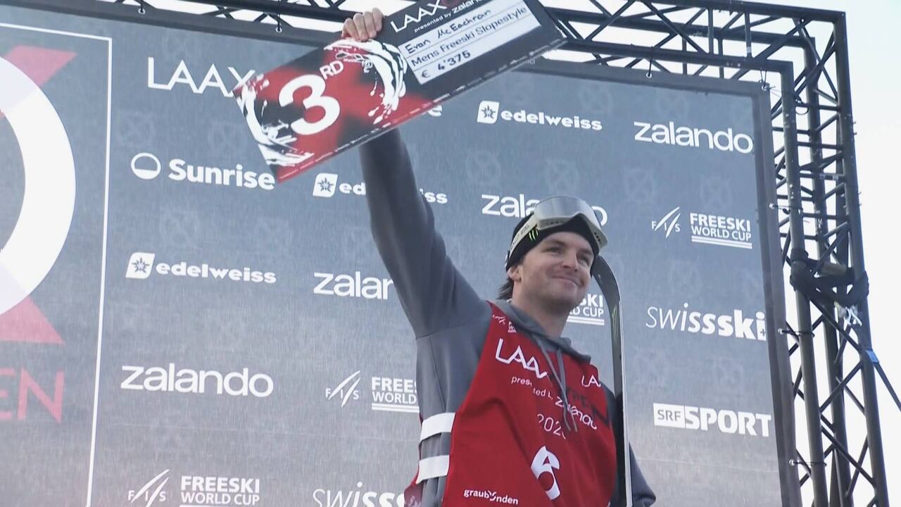 Canada's McEachran grabs World Cup freeski slopestyle bronze medal in Laax