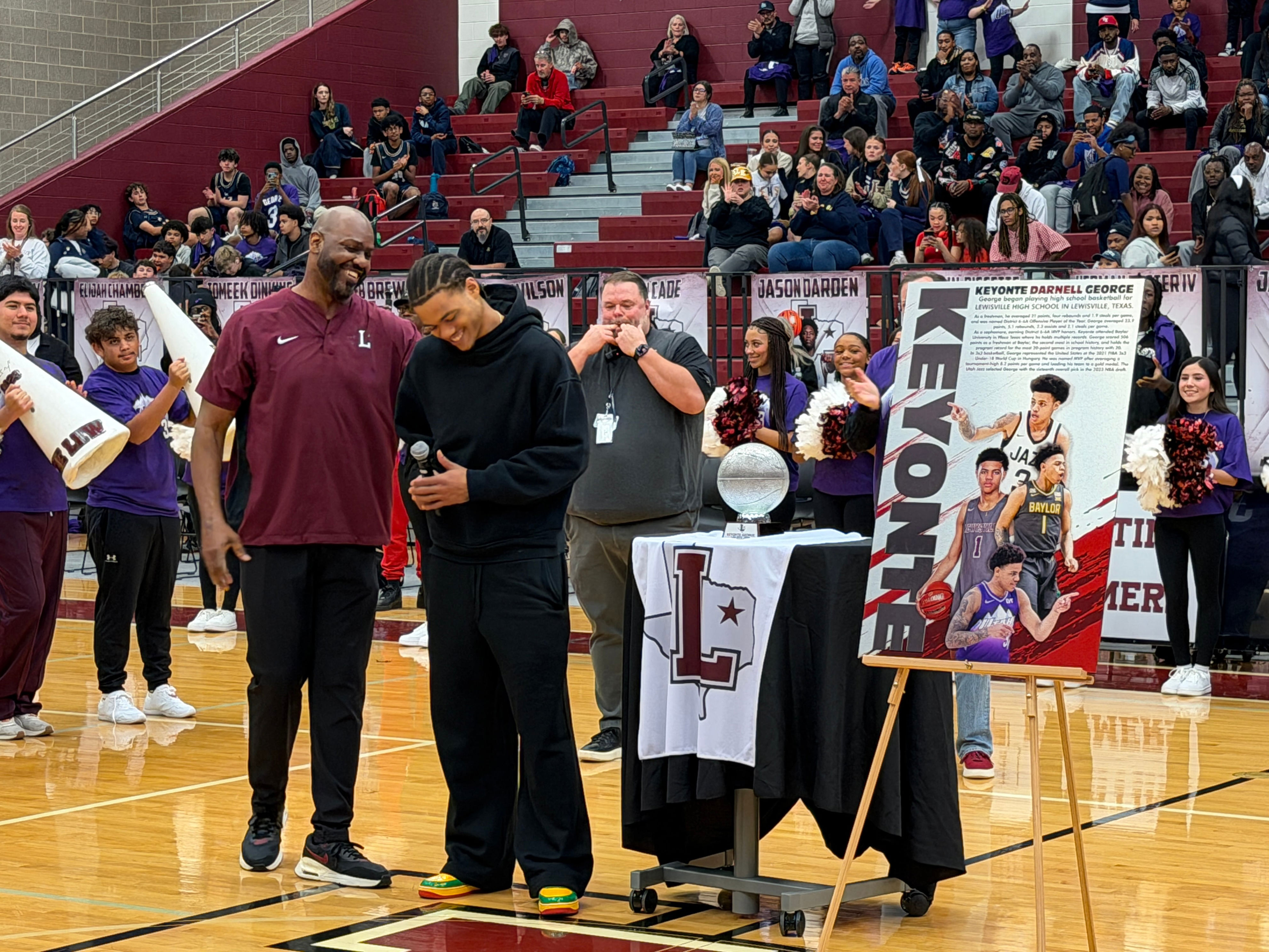 As his NBA career explodes, Jazz guard Keyonte George is honored by his ...