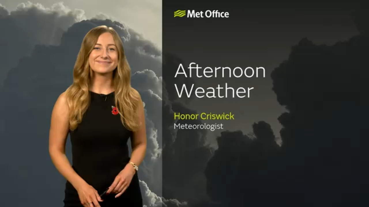 Met Office Friday afternoon weather forecast 31/10/2025