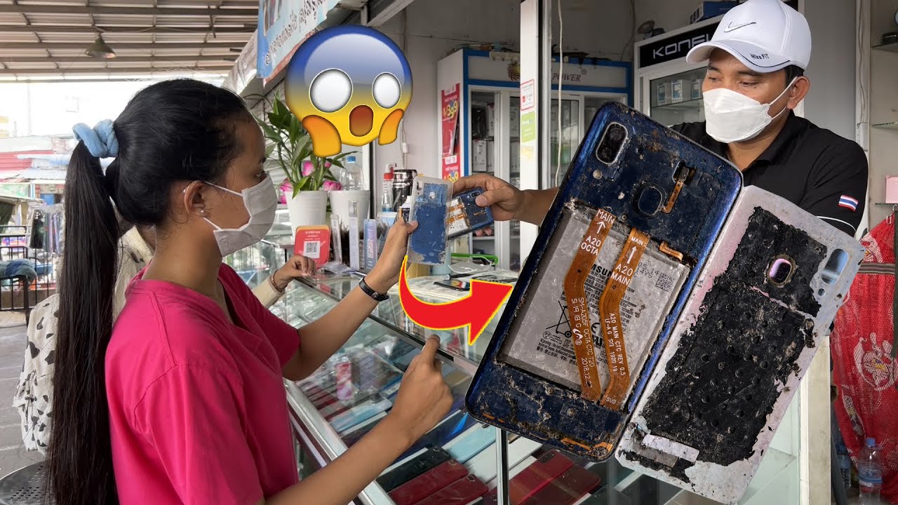 Restore very old Samsung Galaxy A20 cracked for big fan