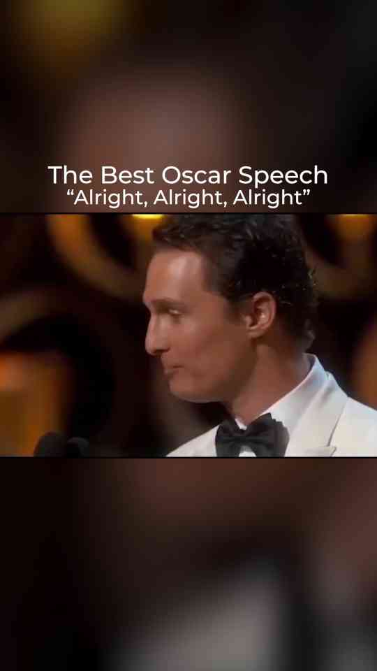Matthew McConaughey's Oscar speech is the most honest award moment ever