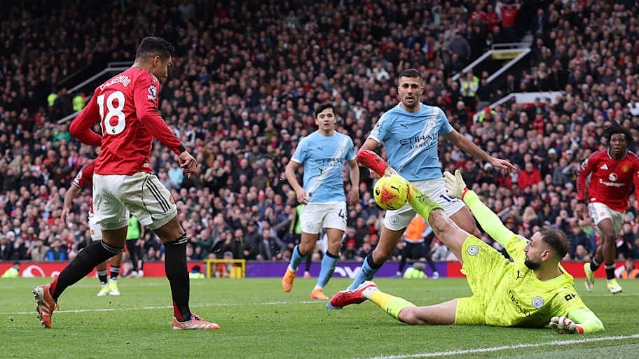 Man City player ratings vs. Man Utd: Title hopefuls battered in derby ...