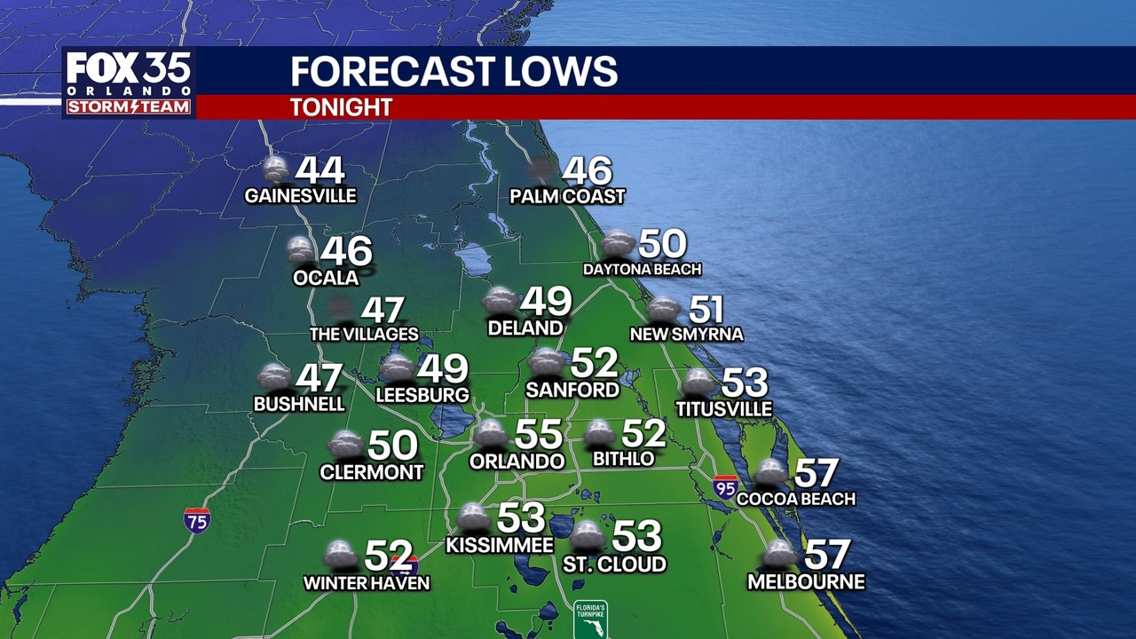 Orlando weather: Mild Saturday ahead of a rainy, cold Sunday