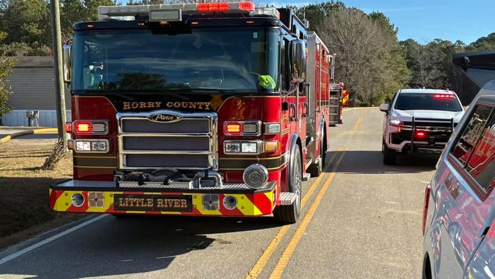 Crews battle active residential fire in Little River