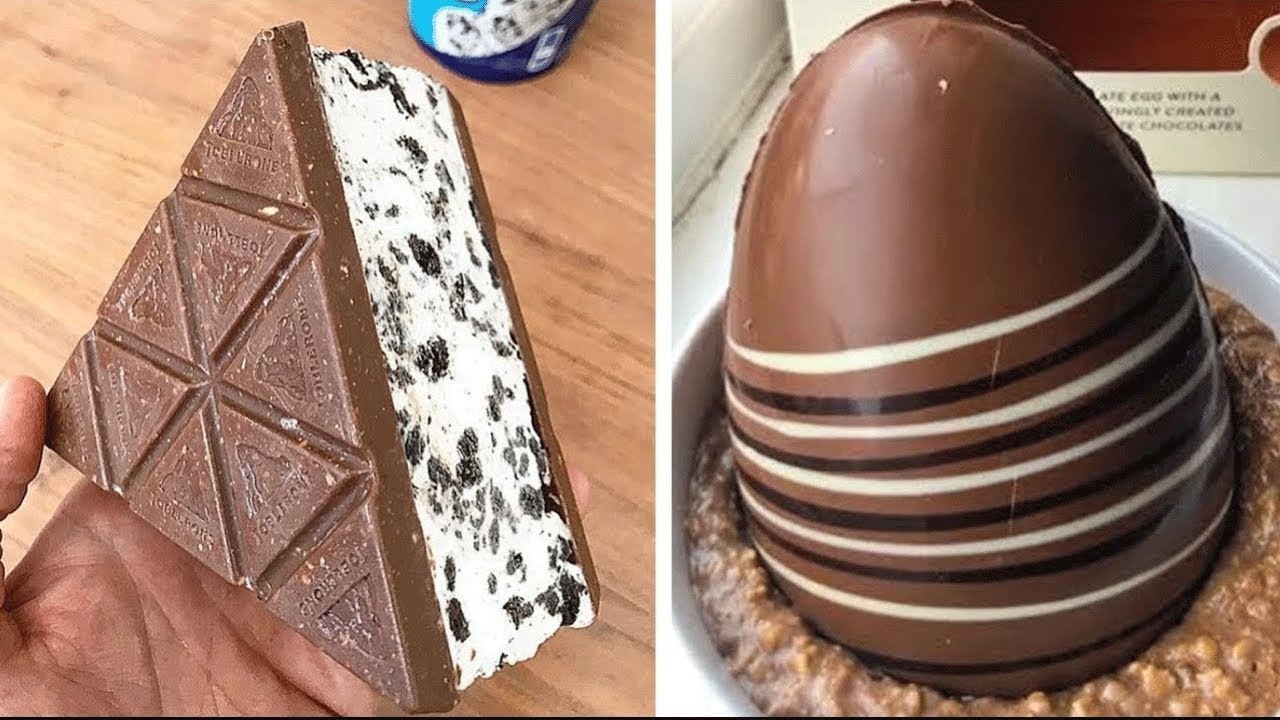 How is that chocolate egg pattern made?