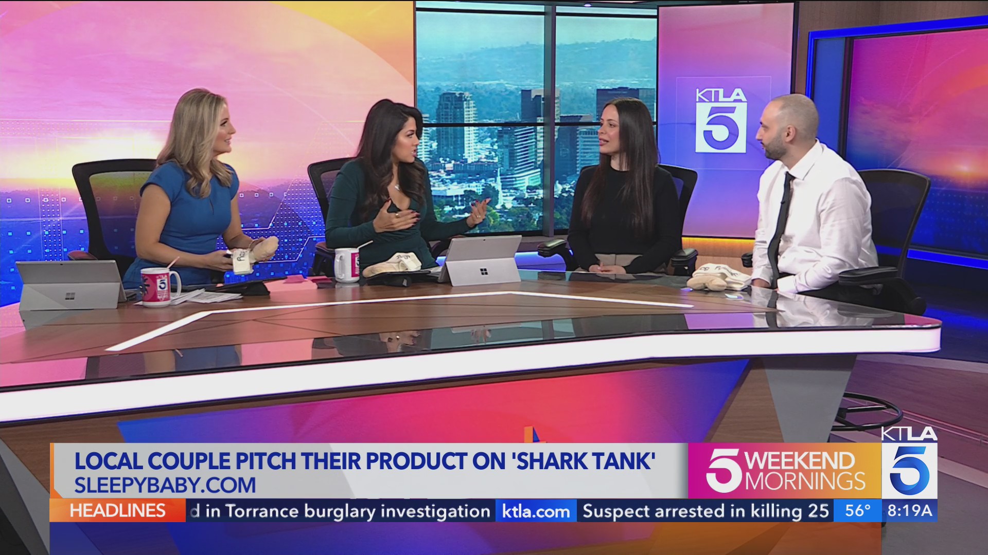 Local couple pitches their 'Sleepy Baby' product on Shark Tank!