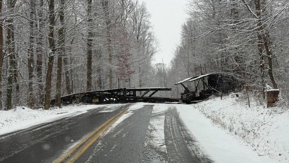 Semi-truck carrying car hauler crashes in York County, road closed ...