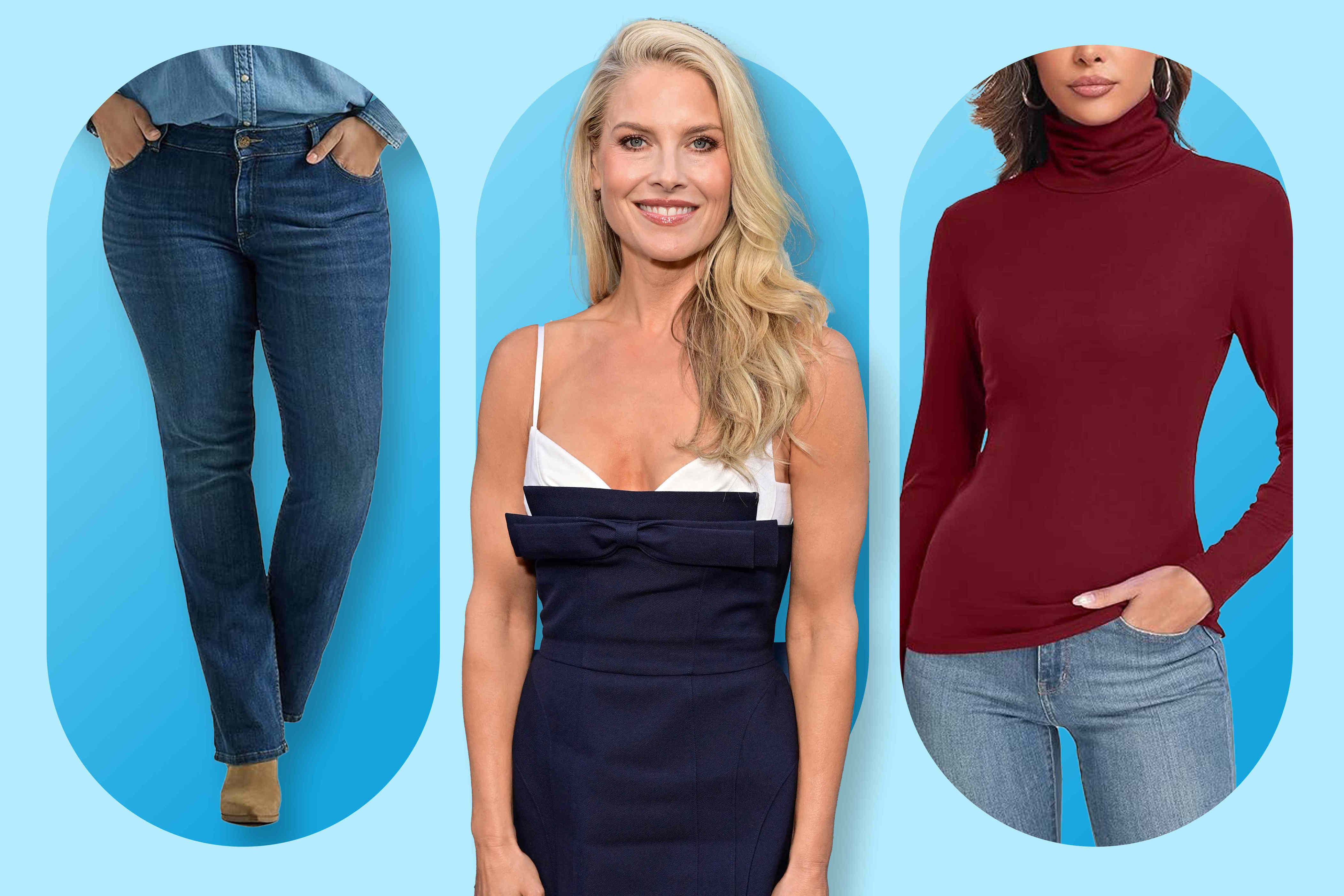 Ali Larter’s ’90s-inspired turtleneck and jeans look is easy to ...