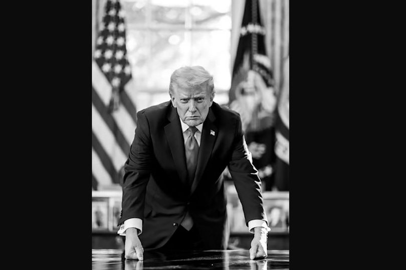 Trump accused of copying Biden in Oval Office photoshoot