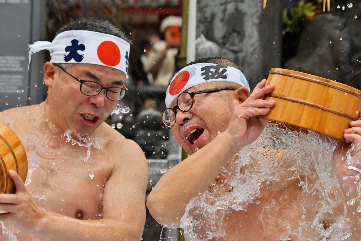 Kanchu-Misogi cold endurance purification ritual in Japan