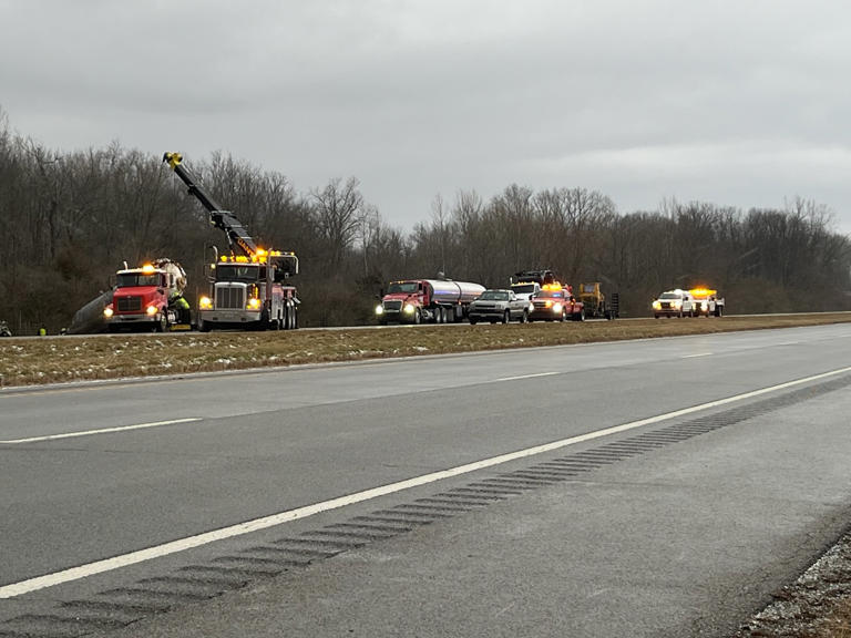 Three injured in Clark County crash with milk tanker truck