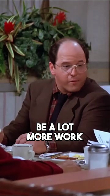 George shares his secret to looking busy at work on Seinfeld