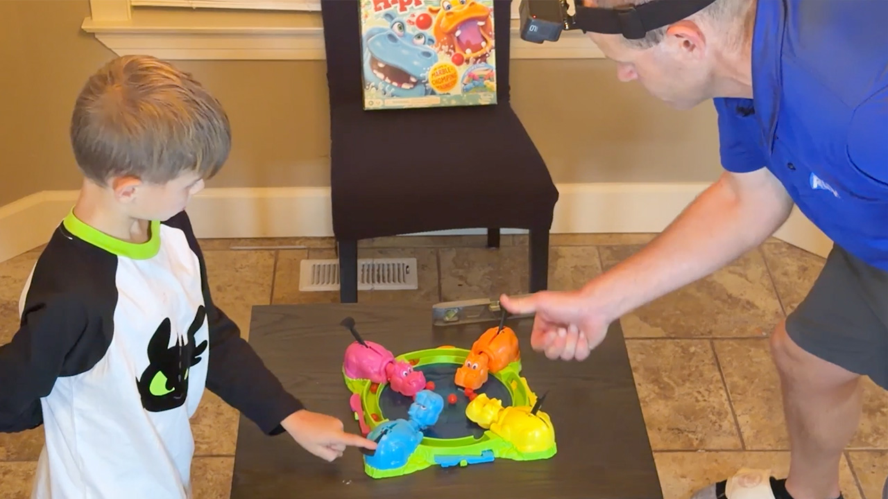 Fastest time to clear a game of Hungry Hungry Hippos (team of two) - 5. ...
