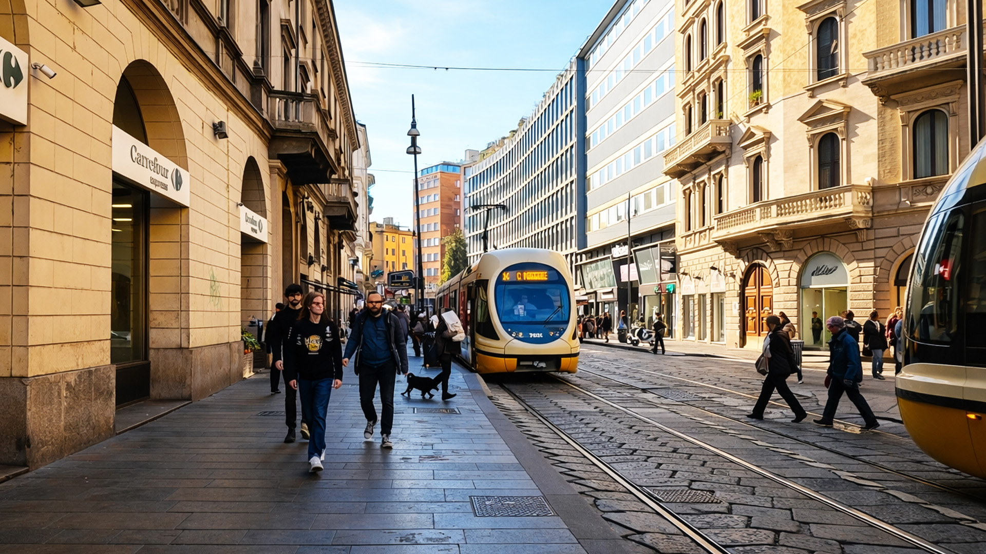What daily life looks like in central Milan