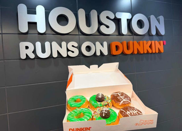 Dunkin' and Shipley celebrate NFL playoffs with Houston Texans ...