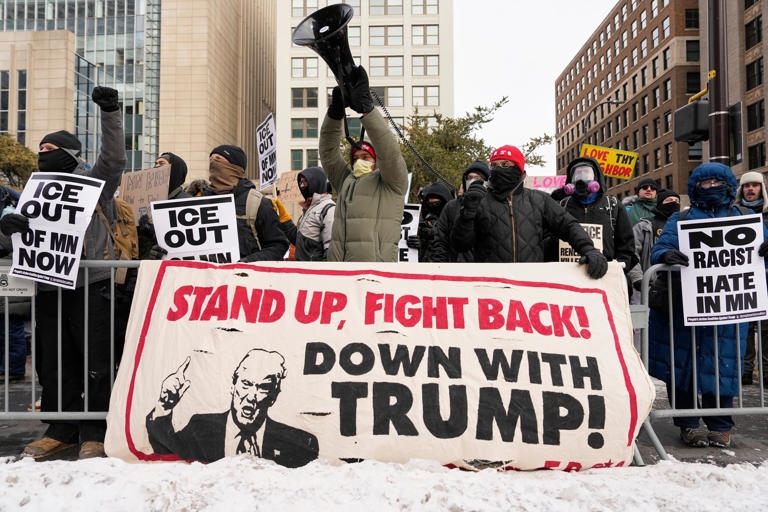 Minneapolis ICE shooting live updates: Protests get tense near City Hall