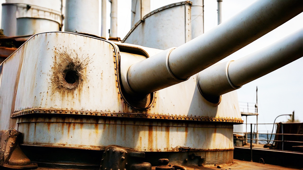 How a merchant ship sank a German raider with a single gun