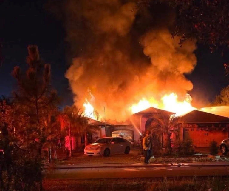 Palm Coast house fire apparently started around mini-fridge