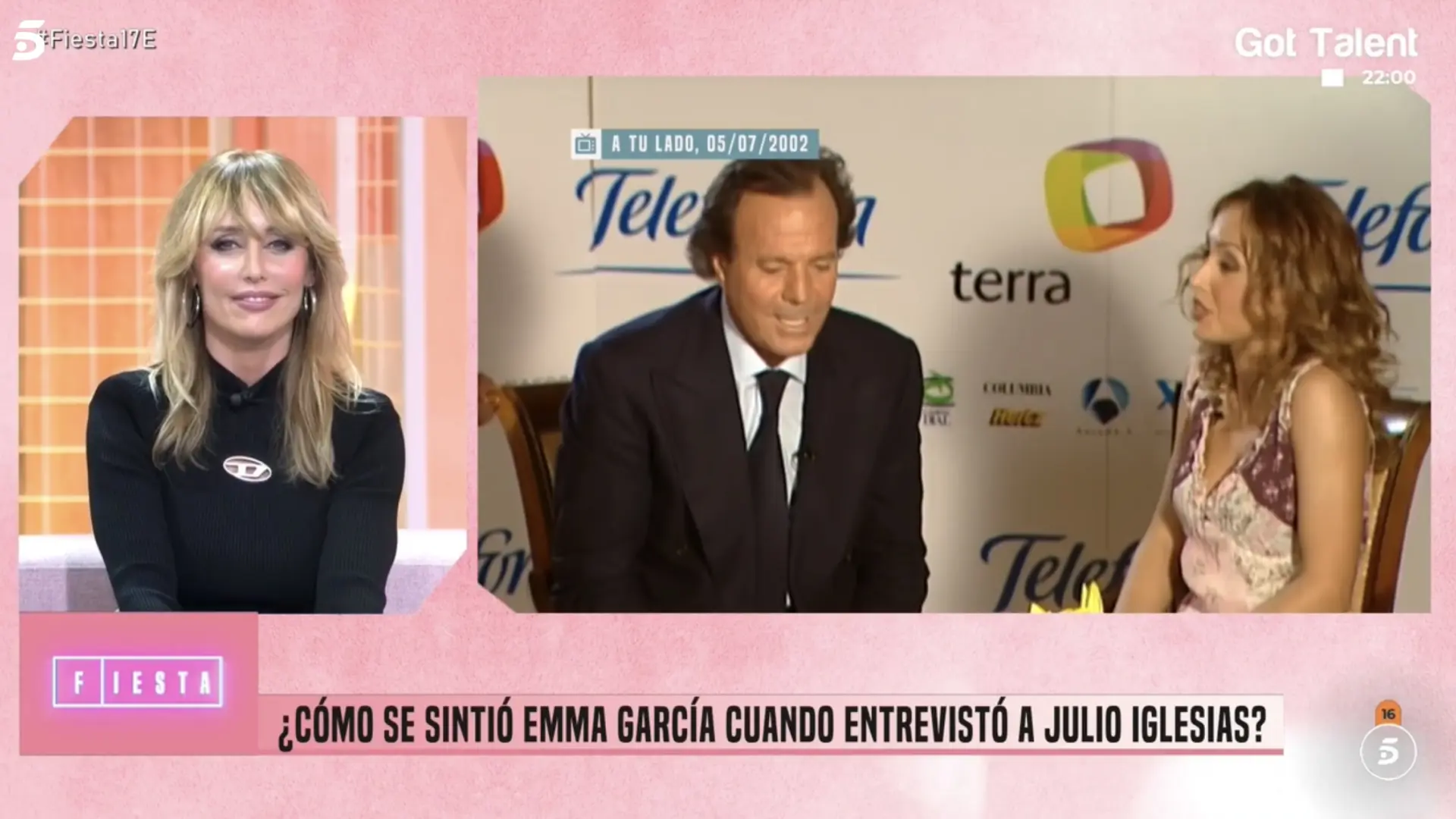 Emma García se pronuncia sobre su polémica entrevista a Julio Iglesias ...
