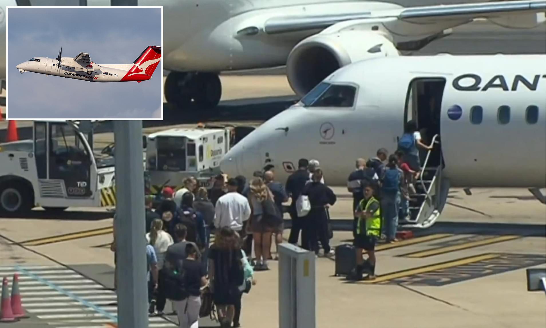 Qantas flight is forced to turn back twice after unexpected mid-air drama