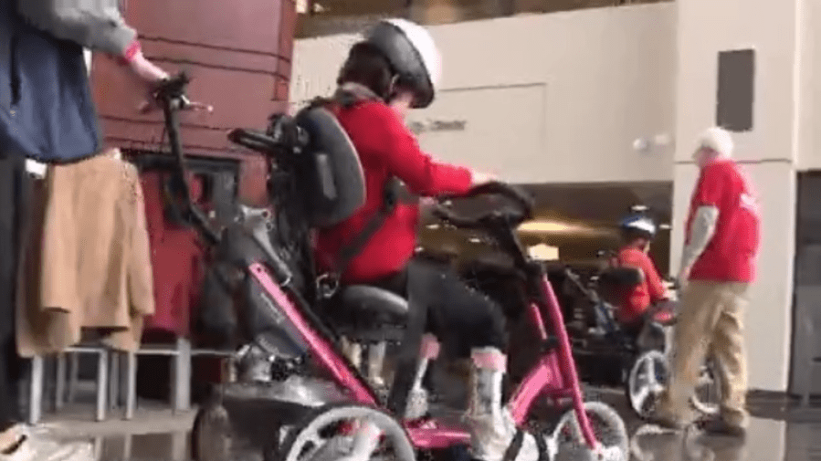 Kids with disabilities receive adaptive bikes