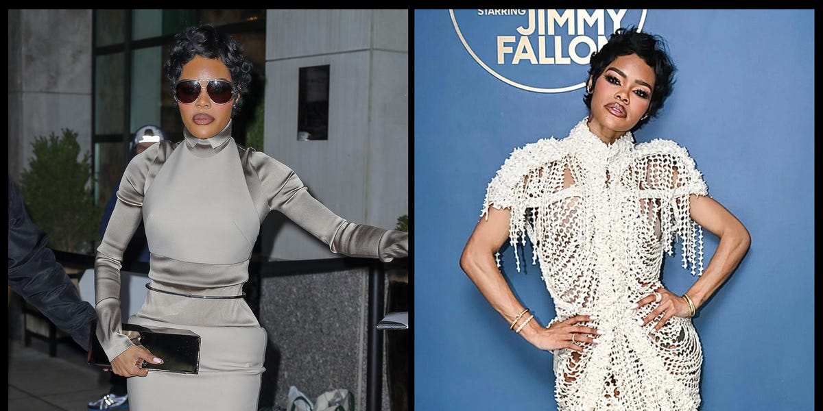 Teyana Taylor leans back into her music with a dress made from up ...