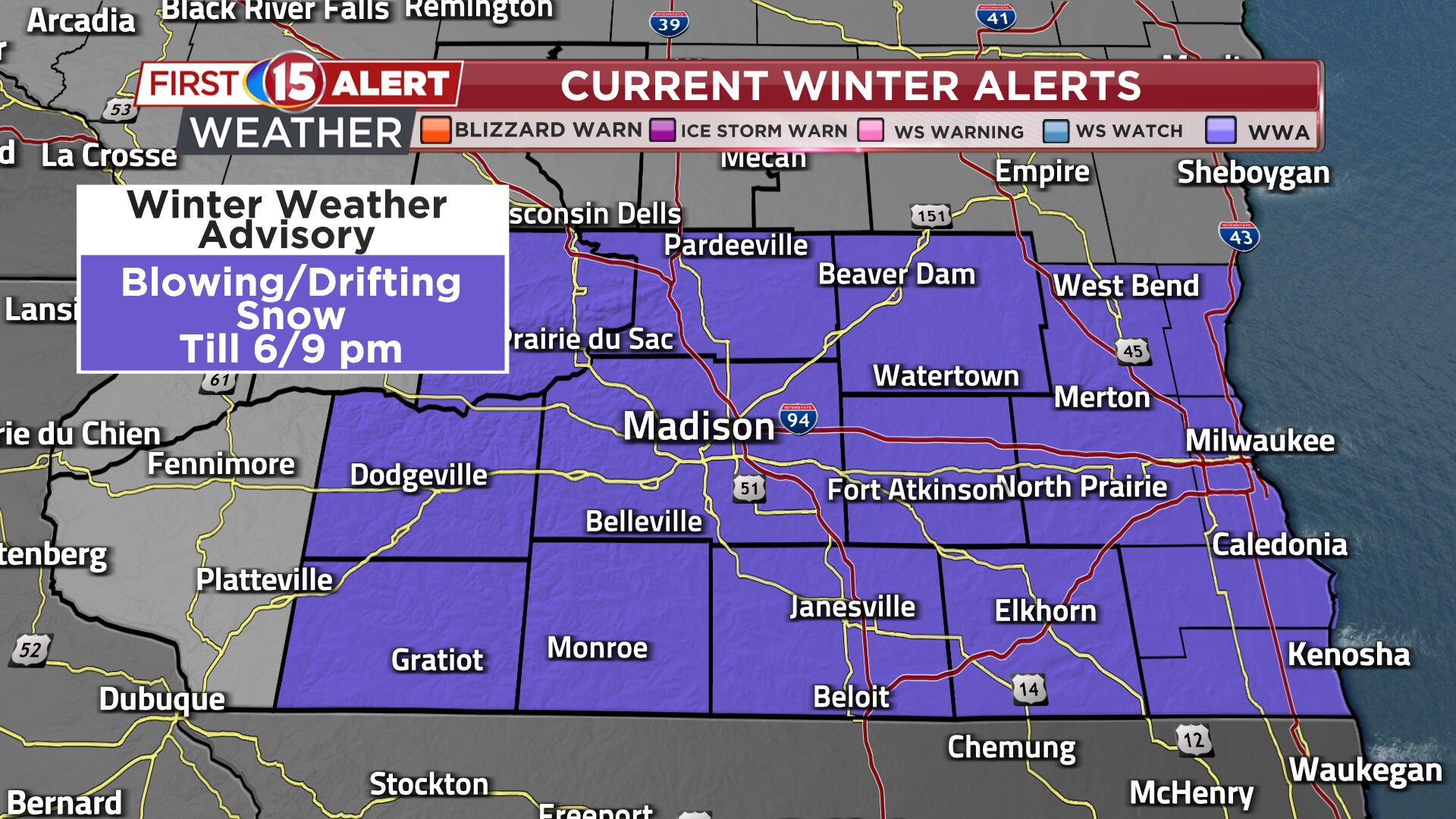 First alert day - Snow continues, dangerous cold ahead