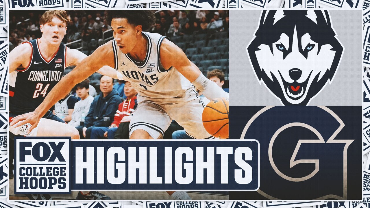 No. 3 UConn Huskies vs. Georgetown Hoyas highlights 🏀 FOX College Hoops