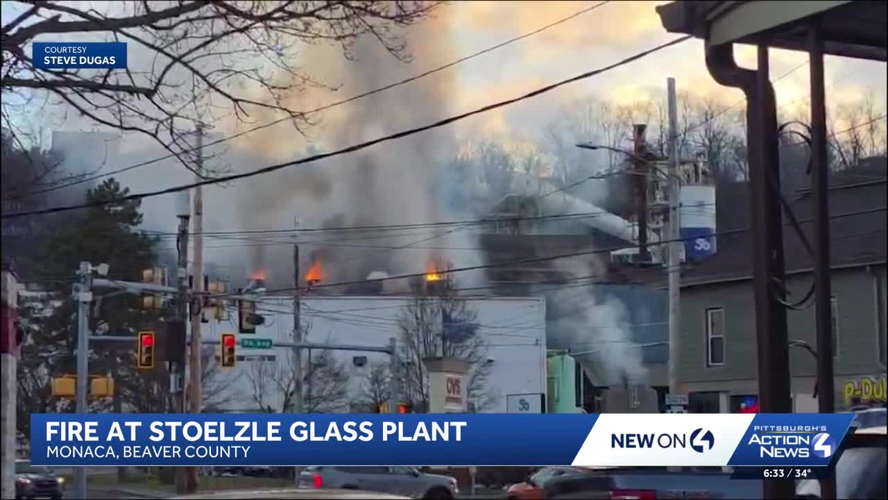 Flames deemed under control after fire broke out inside glass plant in ...