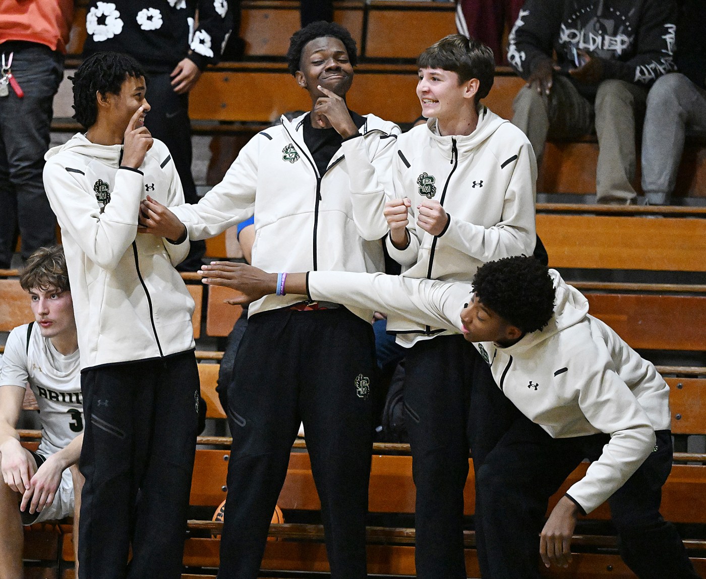 St. Pat’s Livingston trying to box out the pain