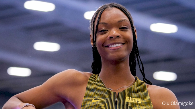 Mariah Maxwell surprises herself with 300m national record