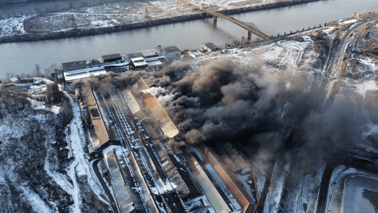 Update: Fire under control at West Virginia steel tin mill