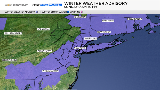 Snow in NYC area as 2 systems enter region this weekend. Here's the ...