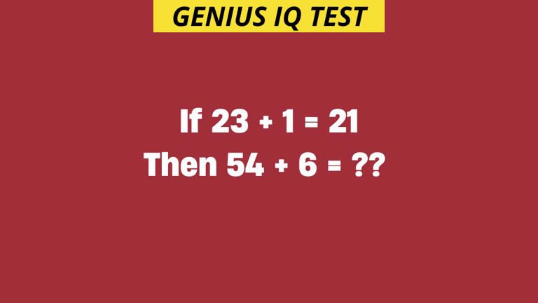 IQ test: Only geniuses can solve this math puzzle!