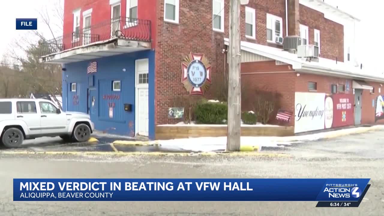 Jury returns verdict against man in Aliquippa VFW assault case