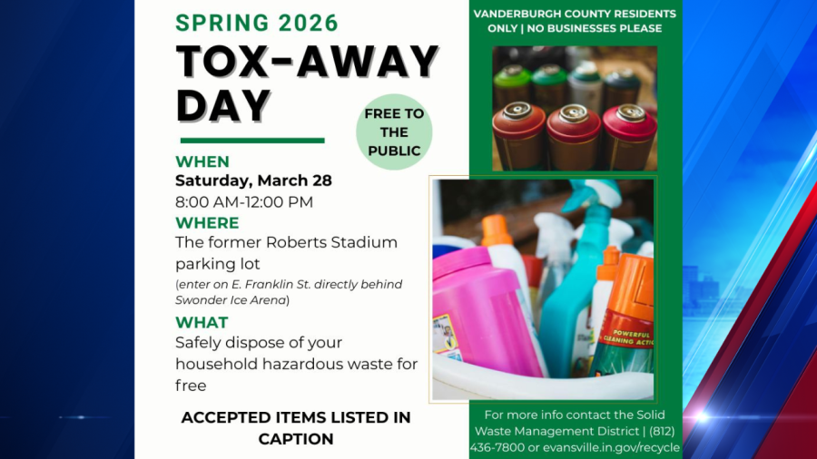 Vanderburgh County waste management to host spring Tox-Away Day event