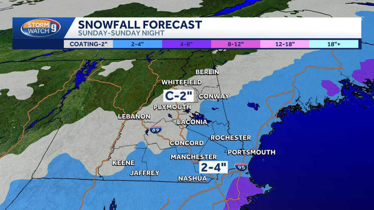 More snow for some Sunday, Impacting Travel & Pats Game