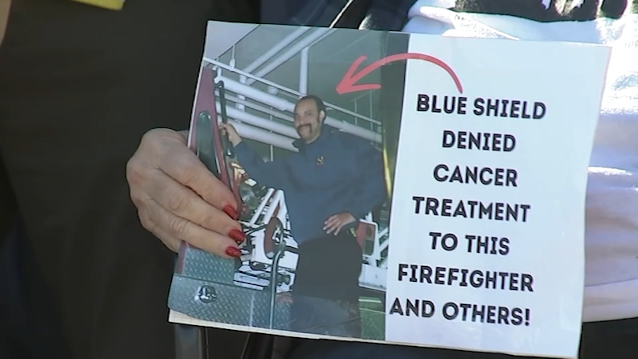 SF firefighters rally for retiree denied cancer treatment by Blue ...